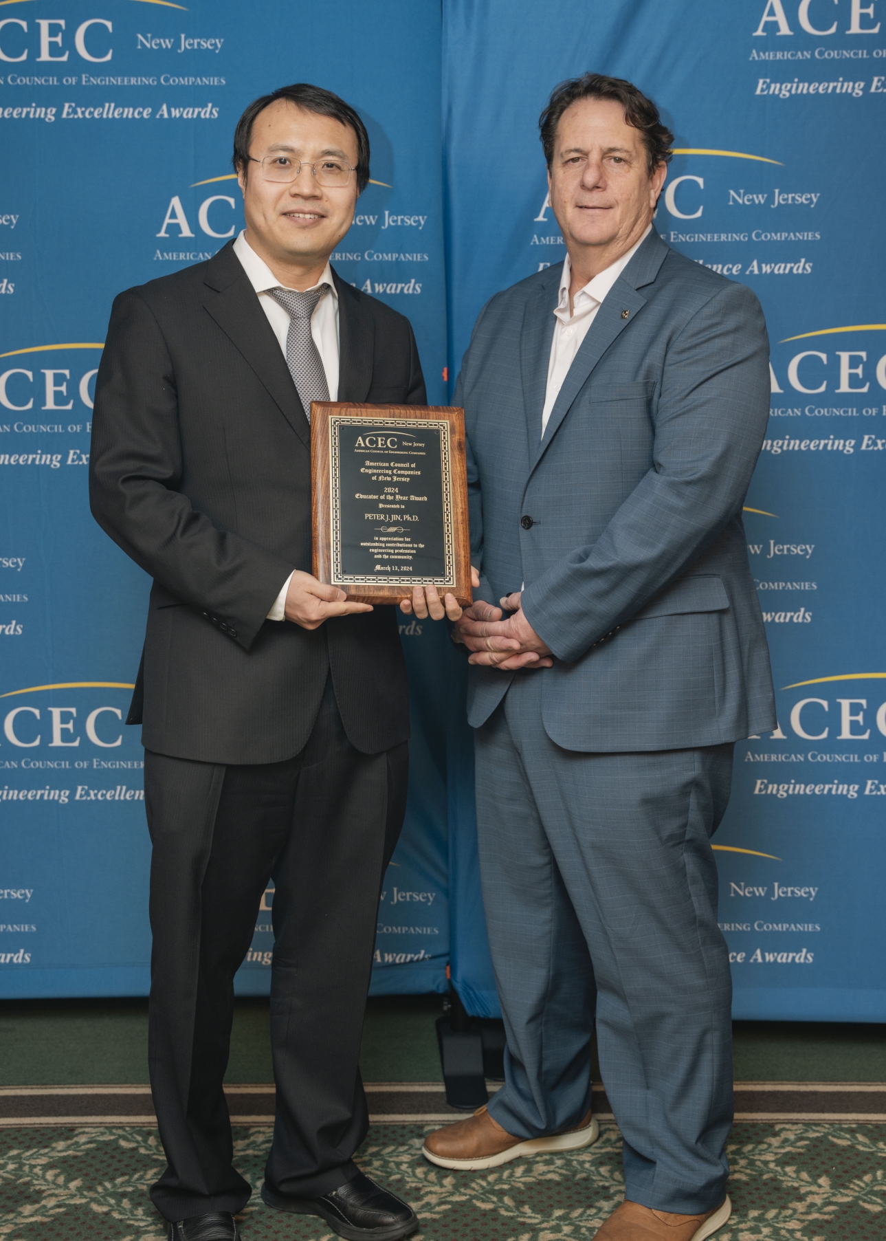Peter Jin Receives 2024 ACECNJ Educator of the Year Award | Rutgers ...